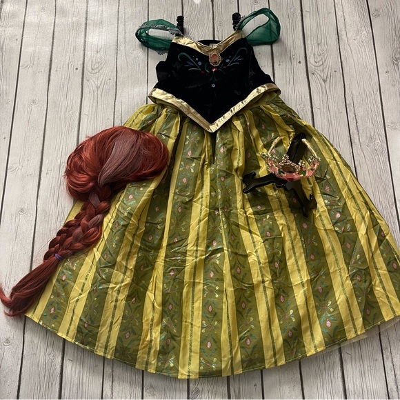 Disney | Costumes | Disney Parks Frozen Anna Coronation Dress Gown ...